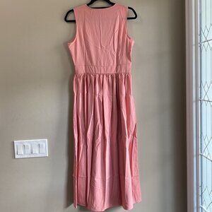 Dresses | New Vneck Sleeveless Blush Pink Summer Slit Dress Size M ...